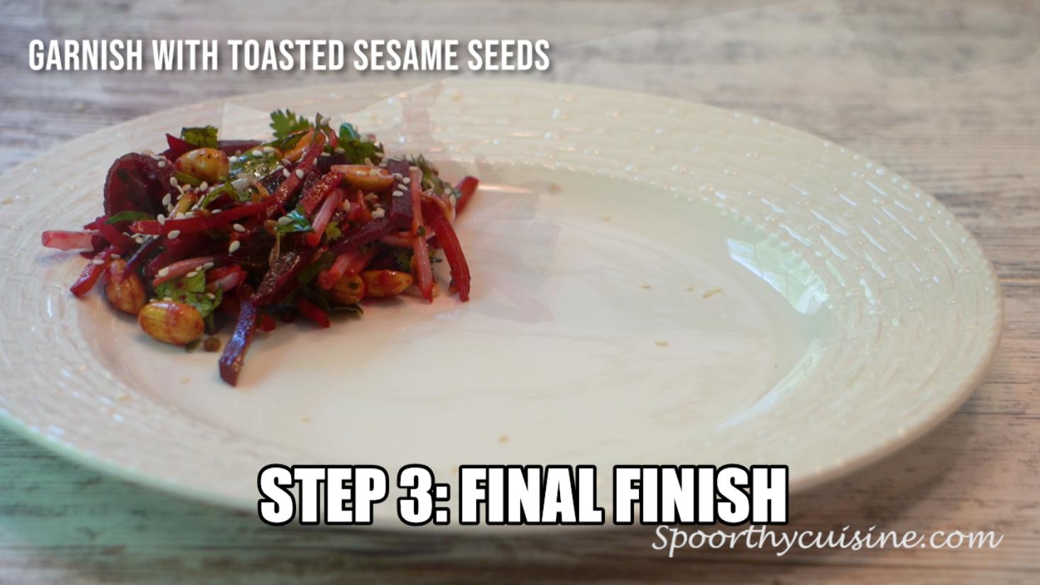 Asian Beet Salad | Beet Salad with Beet Yogurt - spoorthycuisine.com
