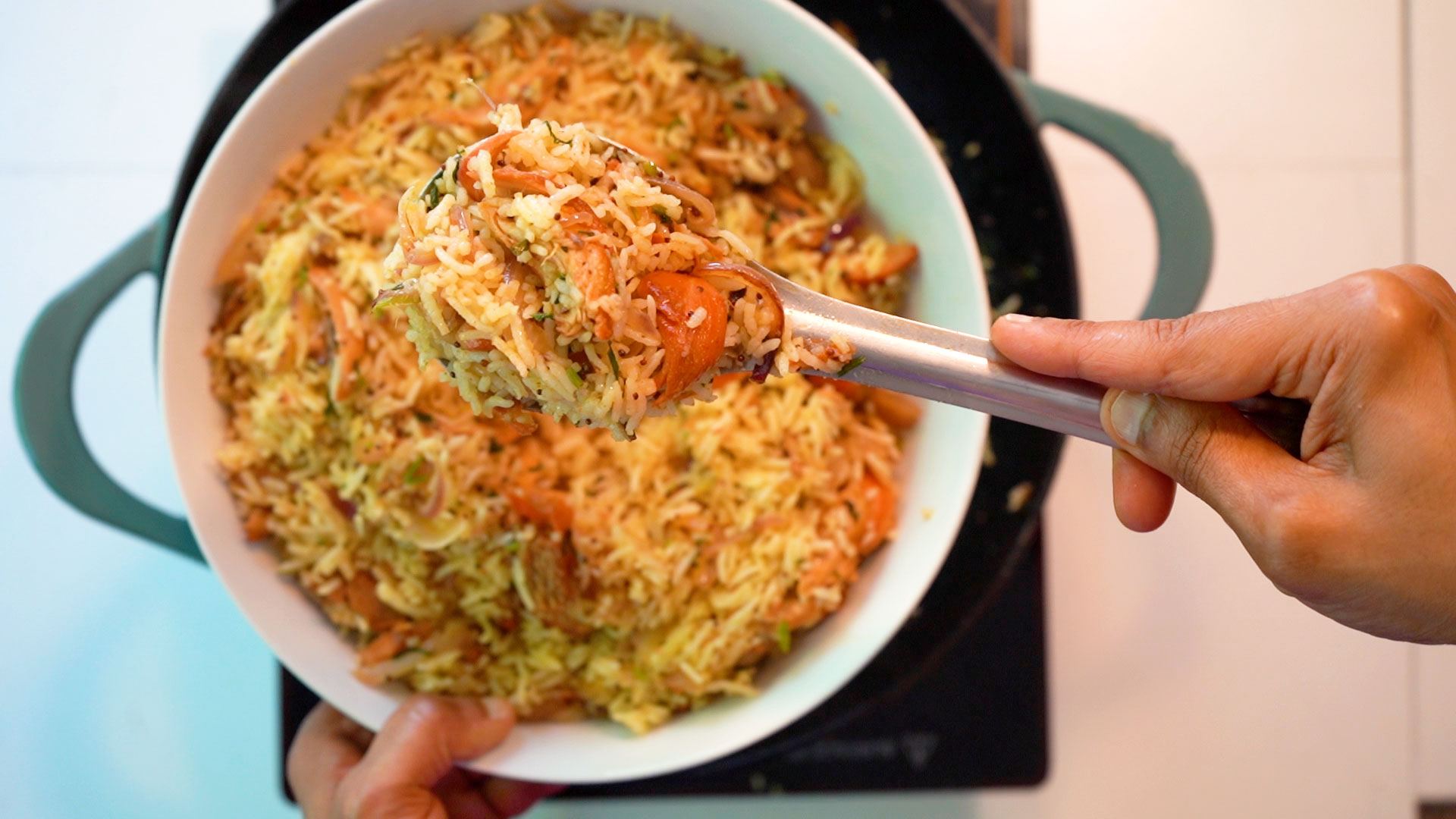 Tandoori Chicken Fried Rice | and Saffron Rice -Spoorthycuisine.com